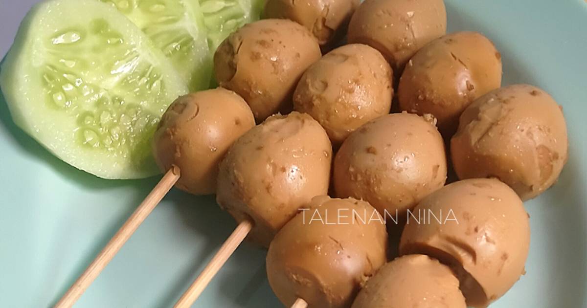 Resep Sate Telur Puyuh Bumbu Bacem (Khas Angkringan) oleh Hening ...