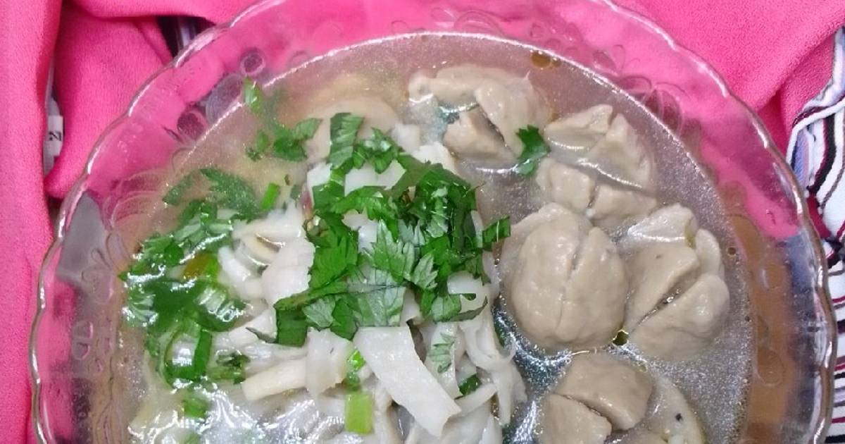 Resep Sop Bakso Jamur oleh Desy Ismawati - Cookpad