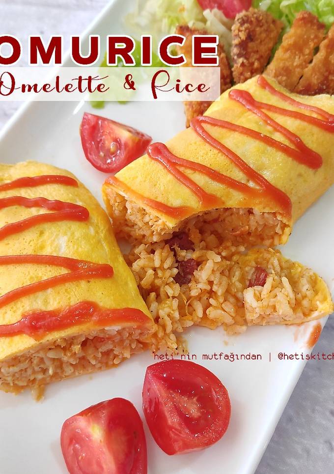 Resep Omurice: Japanese Omelette & Rice oleh Heti - Cookpad