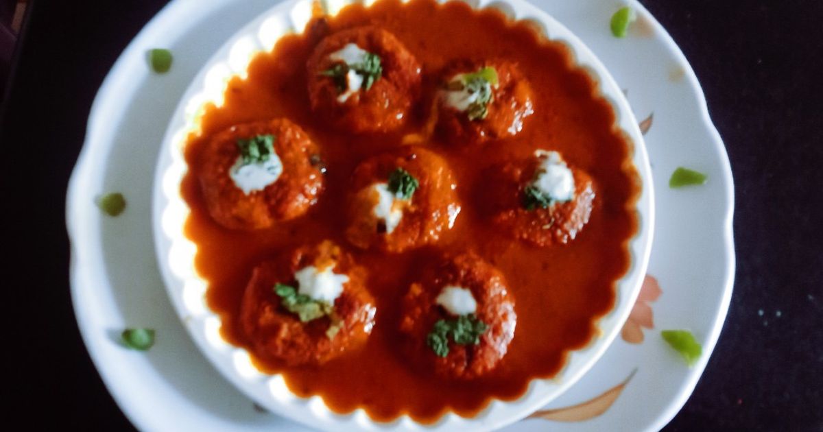 Super Tasty Lauki Veg Tikki With Tomato Onion Gravy Recipe by Ramaben ...