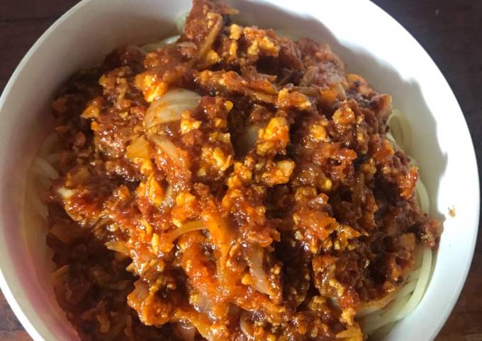 Resep Spaghetti bumbu instan oleh nonaninid - Cookpad