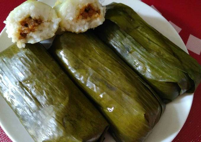 Resep Lontong isi oncom oleh Dapur Jusee - Cookpad