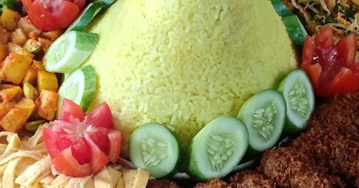 Resep Tumpeng Nasi Kuning oleh Agnes エミリア 💕 - Cookpad
