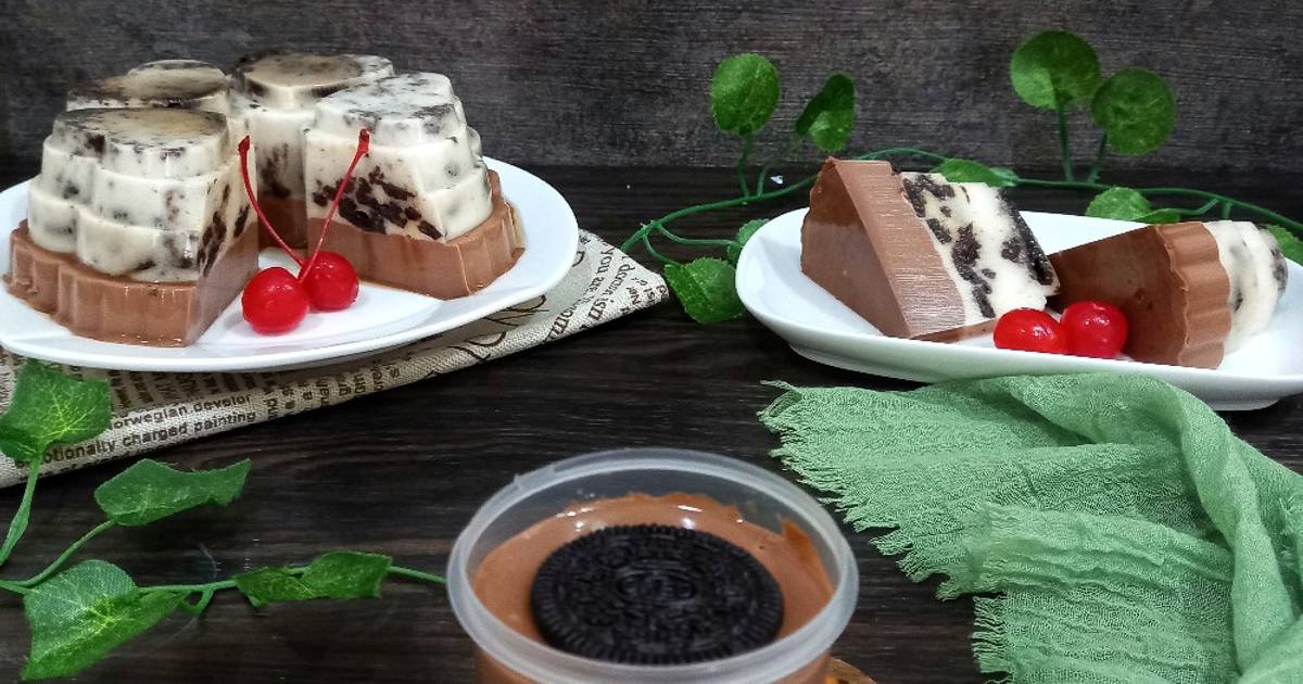 Resep Puding Oreo Milo oleh Desfita_MamiCay - Cookpad