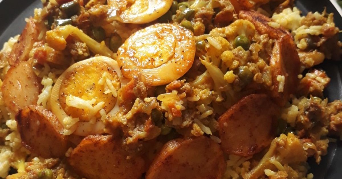 Egg Veg Biryani Recipe by Brishti Ghosh - Cookpad