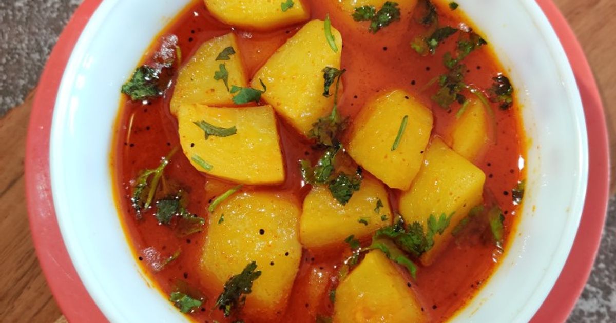 Lasaniya Batata Nu Shaak.. Recipe by rama - Cookpad