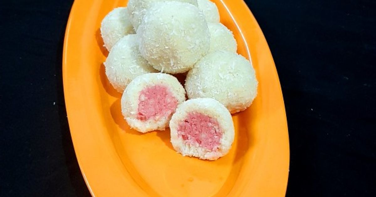 Stuffed Coconut Laddu Recipe by Naheed Alam - Cookpad