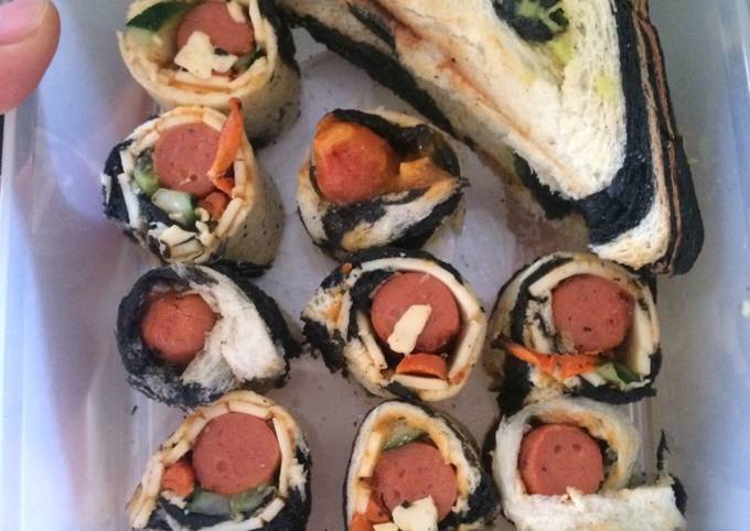 Resep Roti sushi isi sosis oleh Indah Mustika - Cookpad