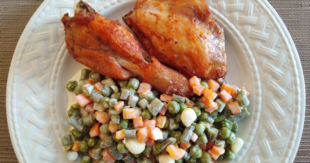 Pollo frito con achiote 👍🇵🇪 Receta de Lily Correa - Cookpad