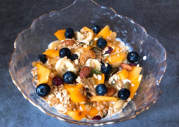 Cách Làm Món Eatclean / Breakfast - Sữa Chua, Chuối, Granola, Việt Quất ...