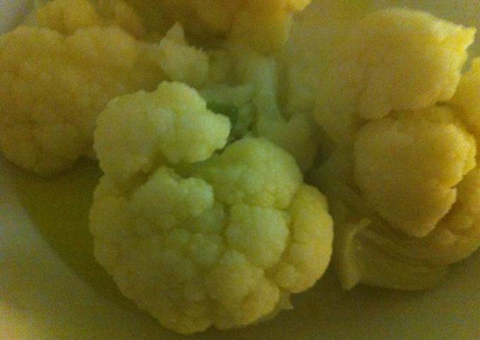Coliflor hervida Receta de recetaslu- Cookpad