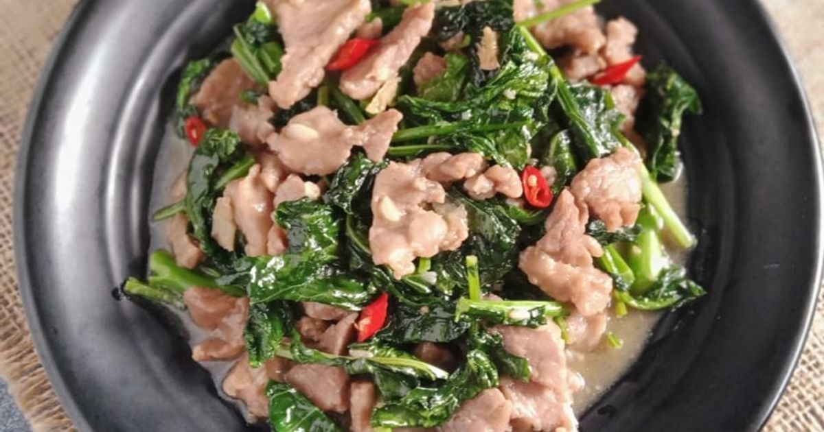 Resep Kailan Cah Daging Sapi oleh Windri Aries - Cookpad