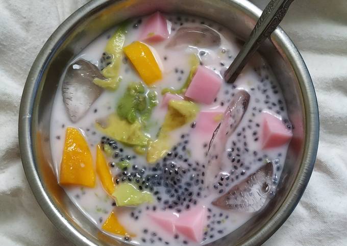 Resep Es campur selasih oleh Trias Afandi - Cookpad