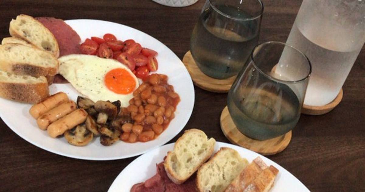 Resep Full English Breakfast ala ala oleh carmelitayelli - Cookpad