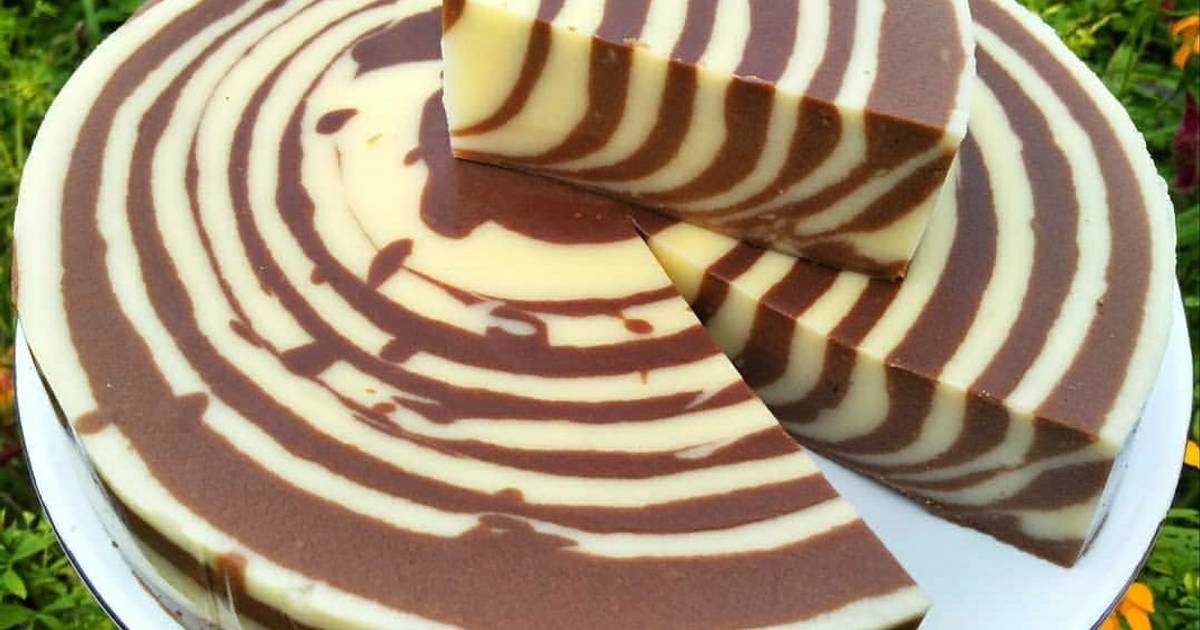 Resep Puding Zebra Roti Tawar oleh Dewi Yu - Cookpad