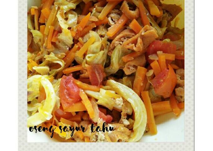 Resep Oseng sayur tahu oleh bashoricenter.com - Cookpad