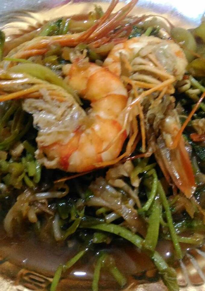 Resep Tumis Selada Air Udang Tanpa Msg oleh winda ayu hapsari - Cookpad