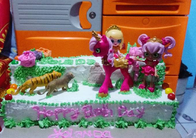 Resep Roti tawar kue ultah cantik oleh PeLangi Kasih - Cookpad