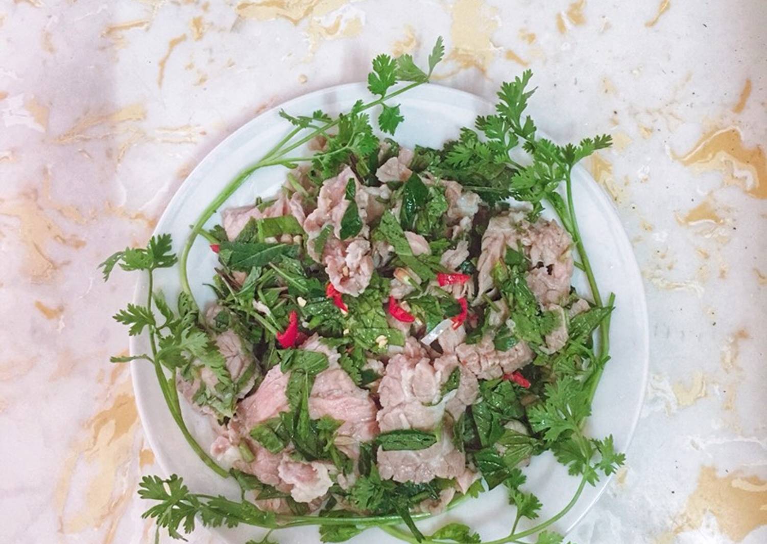 Cách Làm Món Thịt bò tái chanh của Kieu Trinh Nguyen - Cookpad