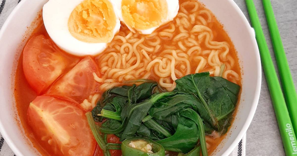 Resep Mie Rebus Tomat Pedas oleh Armina Puji Utari - Cookpad