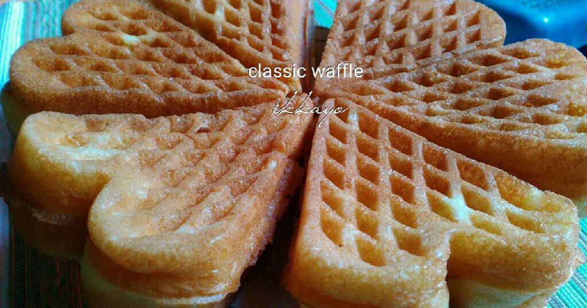 Resep Waffle classic oleh IkaYohanaElyta - Cookpad