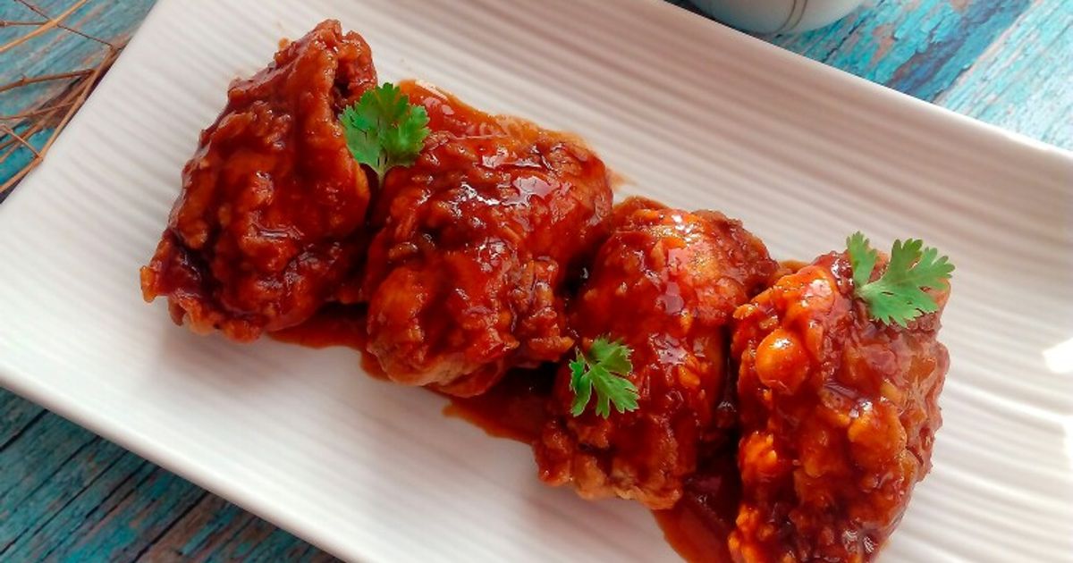 Resep Crispy Buffalo Chicken Wings oleh Noof's Kitchen - Cookpad