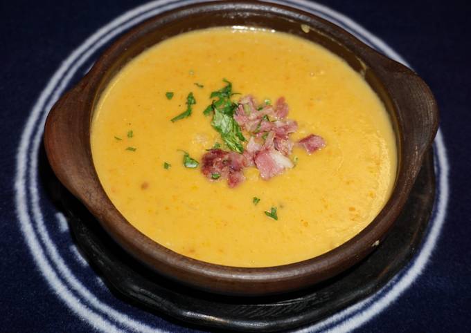 CREMA DE ARVEJAS AMARILLAS PARTIDAS SECAS, CON JAMÓN AHUMADO Receta de ...