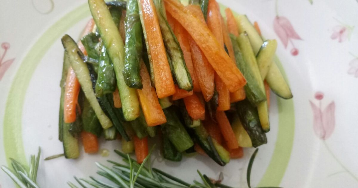 Rosemary And Garlic Sauteed Vegetable Sticks Recipe by Miss Fluffy's ...