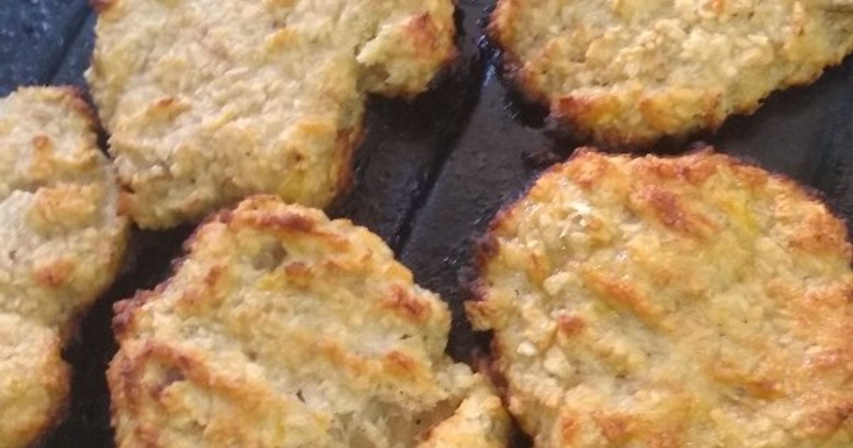 Galletitas Express De Banana, Avena, Manteca De Maní Y Coco Receta de ...