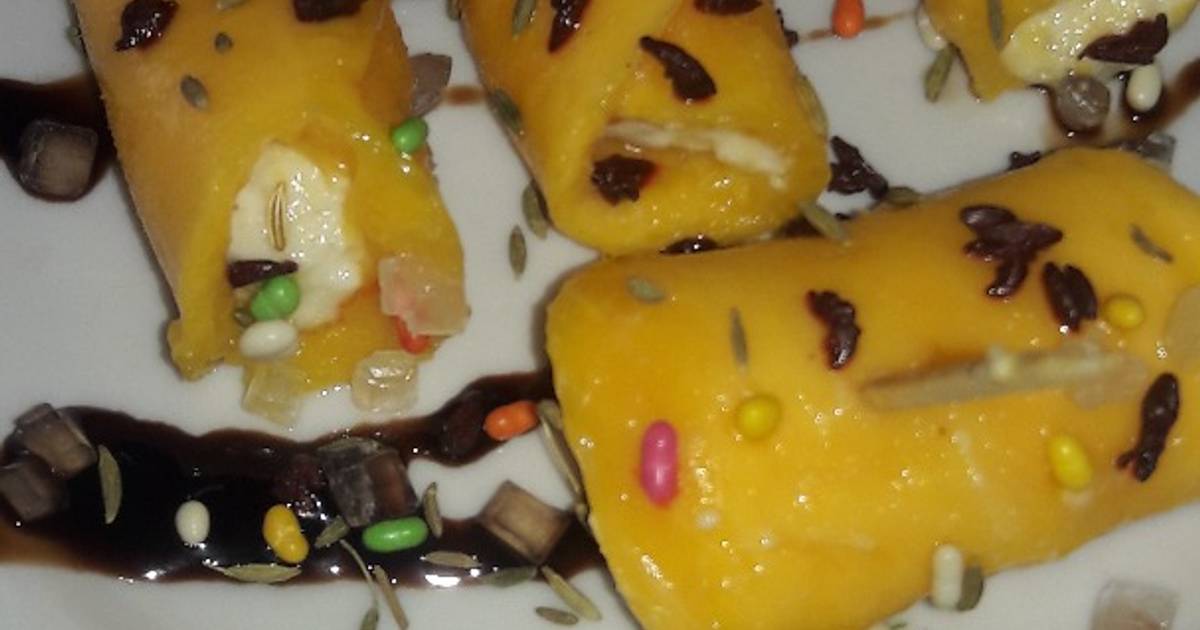 Mango cheese roll Recipe by Shanta Singh - Cookpad