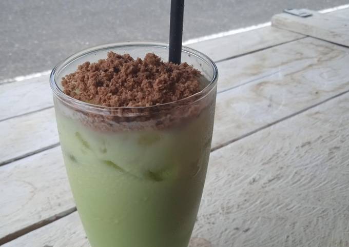 Resep Thai green tea/topping sagun oleh Yani Munawar - Cookpad