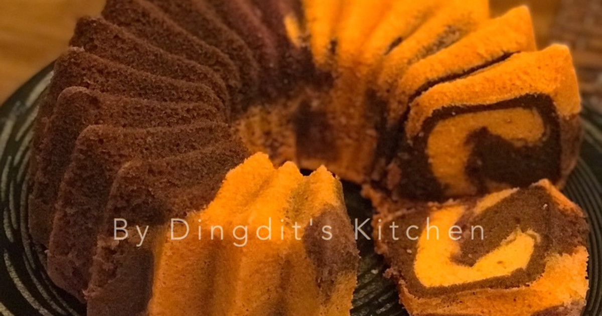 Resep Marble Cake Bolu Marmer oleh Dingdit's Kitchen - Cookpad