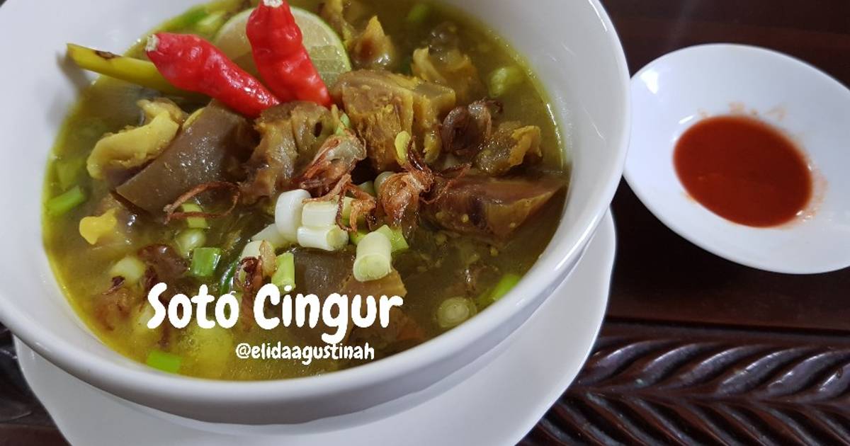 27 resep olahan cingur berkuah enak dan mudah - Cookpad