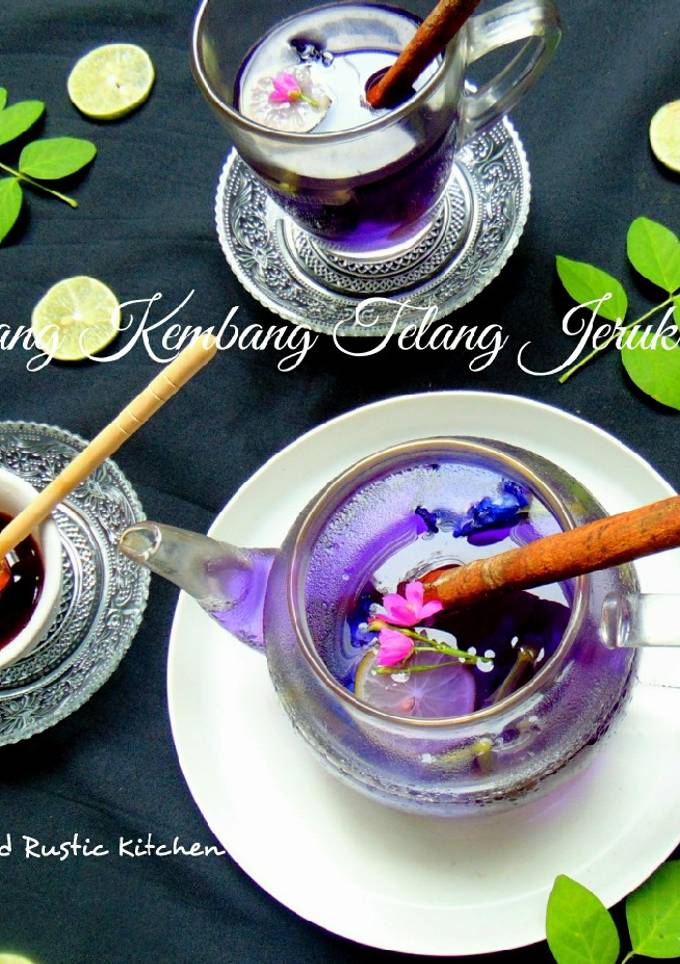 Resep Wedang Kembang Telang Jeruk Nipis oleh Wids Kitchen 🍀🌷 - Cookpad