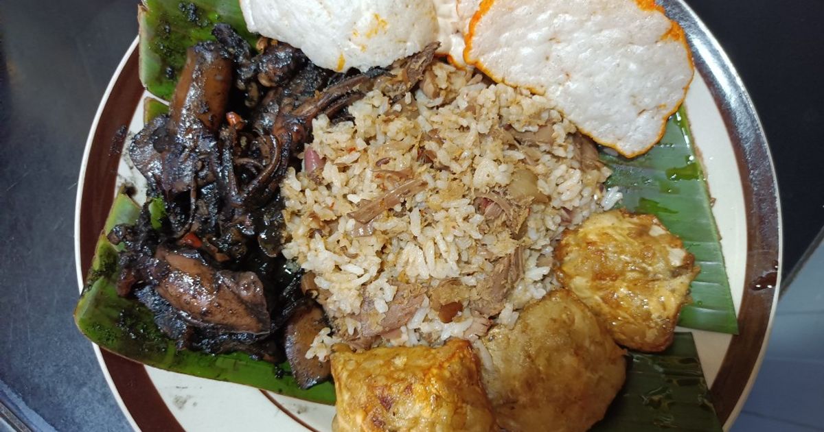 Resep nasi megono cumi rumahan enak dan mudah - Cookpad