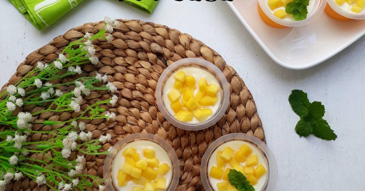 96 resep puding cup mangga fla enak dan mudah - Cookpad