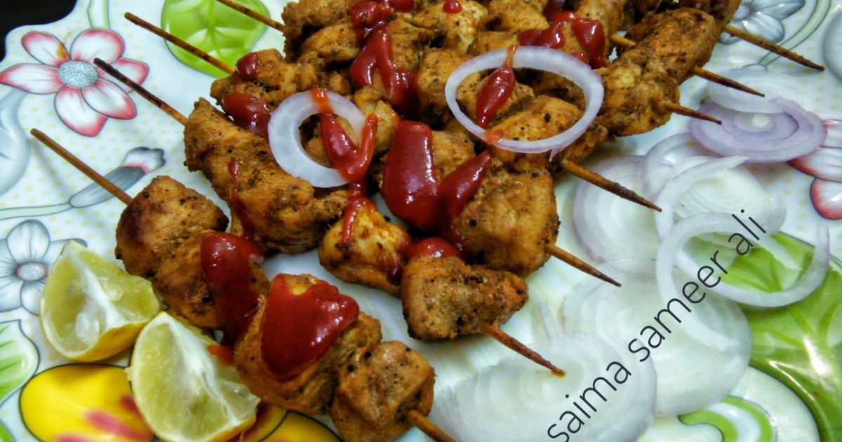 Oven Baked Boneless Chicken Tikka Recipe by Saima Sameer Ali - Cookpad