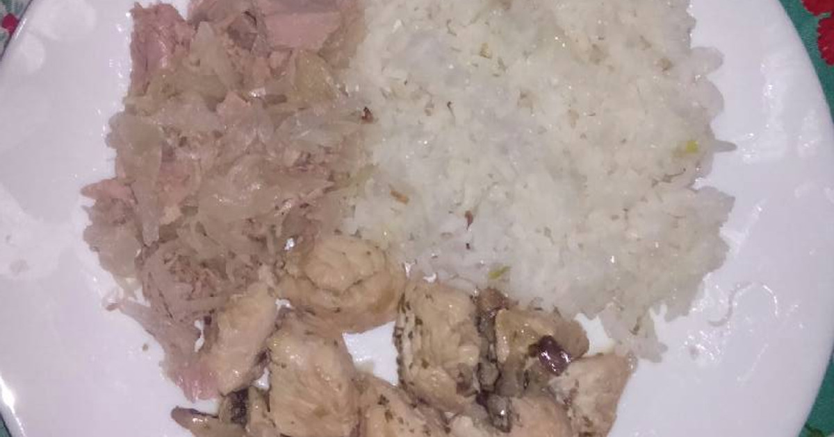 Arroz Con Cebollín Y Chucrut Suave, Con Pollo Al Vino Receta de Lars ...