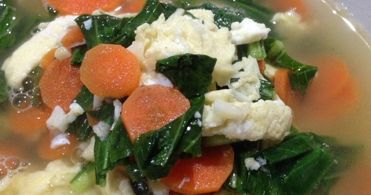 Resep Sup sawi wortel segar dan murah oleh shintatanha - Cookpad