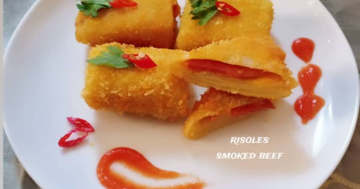 122 resep risol segitiga smoke beef enak dan mudah - Cookpad