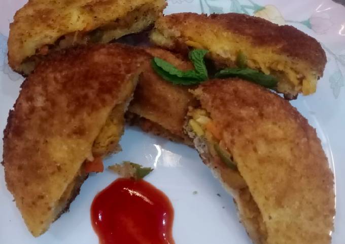 Chicken tikka bread pockets Recipe by Saima Shahzad - Cookpad