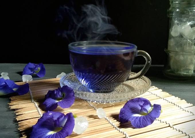 Resep Teh bunga telang oleh Mak Win - Cookpad