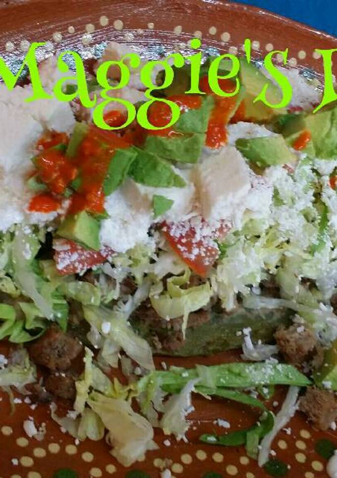 Huarache de Nopal Receta de Maggie- Cookpad