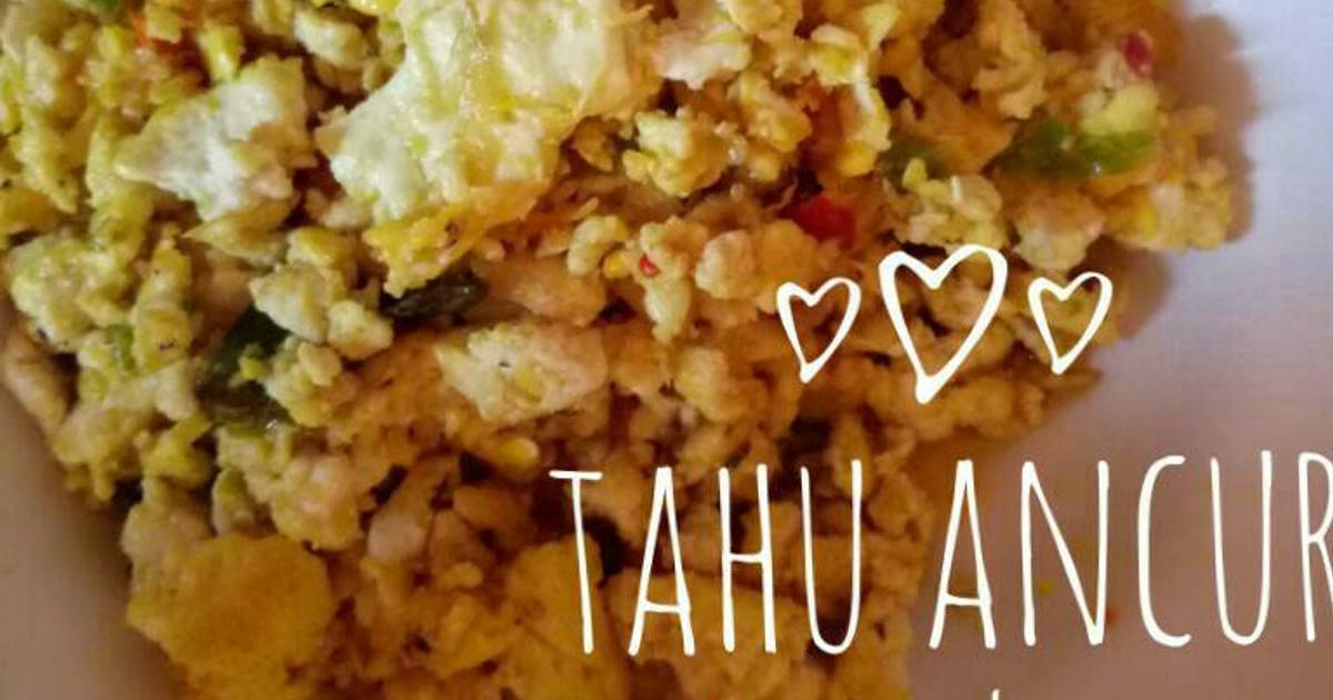 Resep Tahu ancur pedas oleh Eza Rahayuni - Cookpad