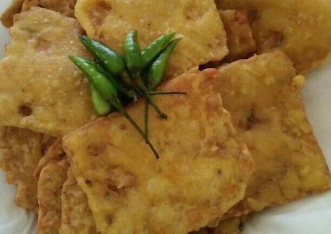 Resep Tempe goreng tepung kuning oleh Iffara.Ahsa - Cookpad