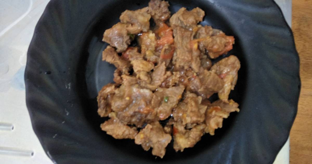Wet fry beef Recipe by Eunice Arina - Cookpad