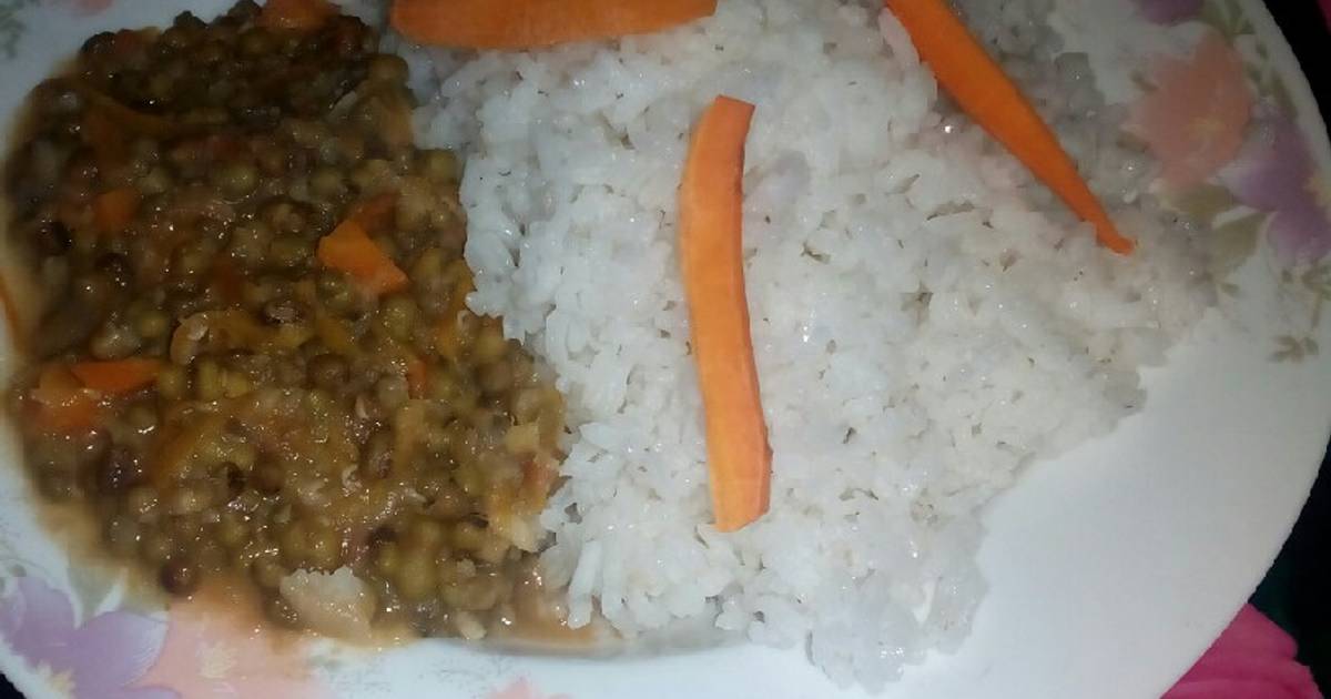 Rice with green grams (ndengu) Recipe by Emily Ogolla - Cookpad