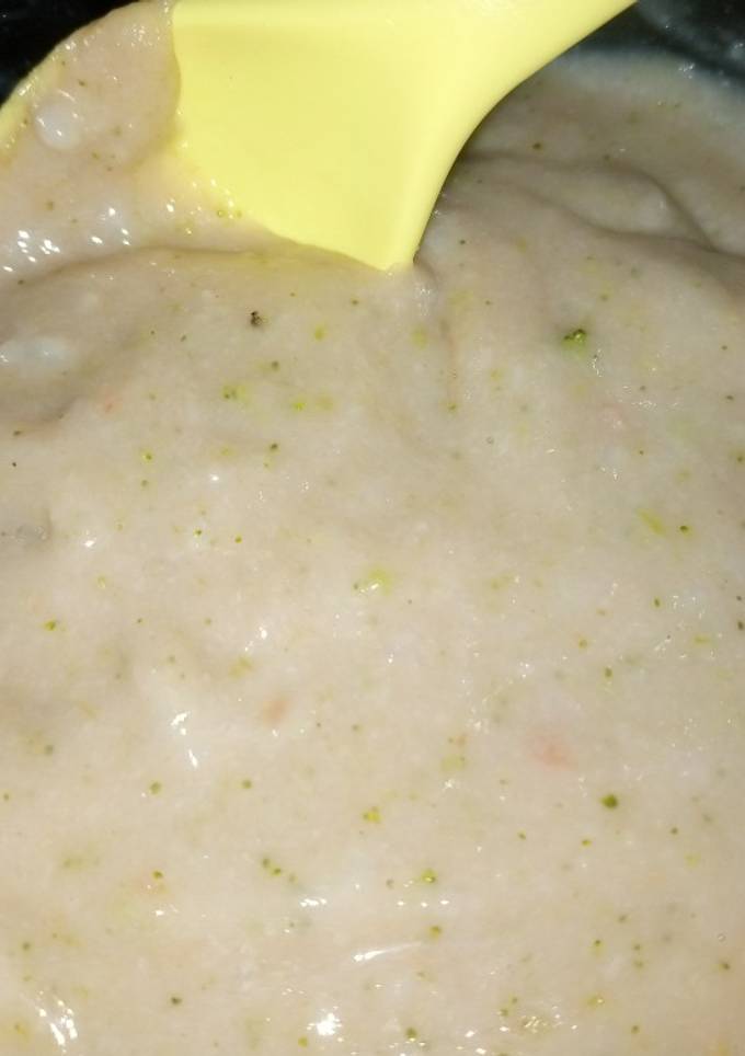 Resep MPASI 7m+ Bubur Daging Sapi Tomat Brokoli oleh aisyru - Cookpad