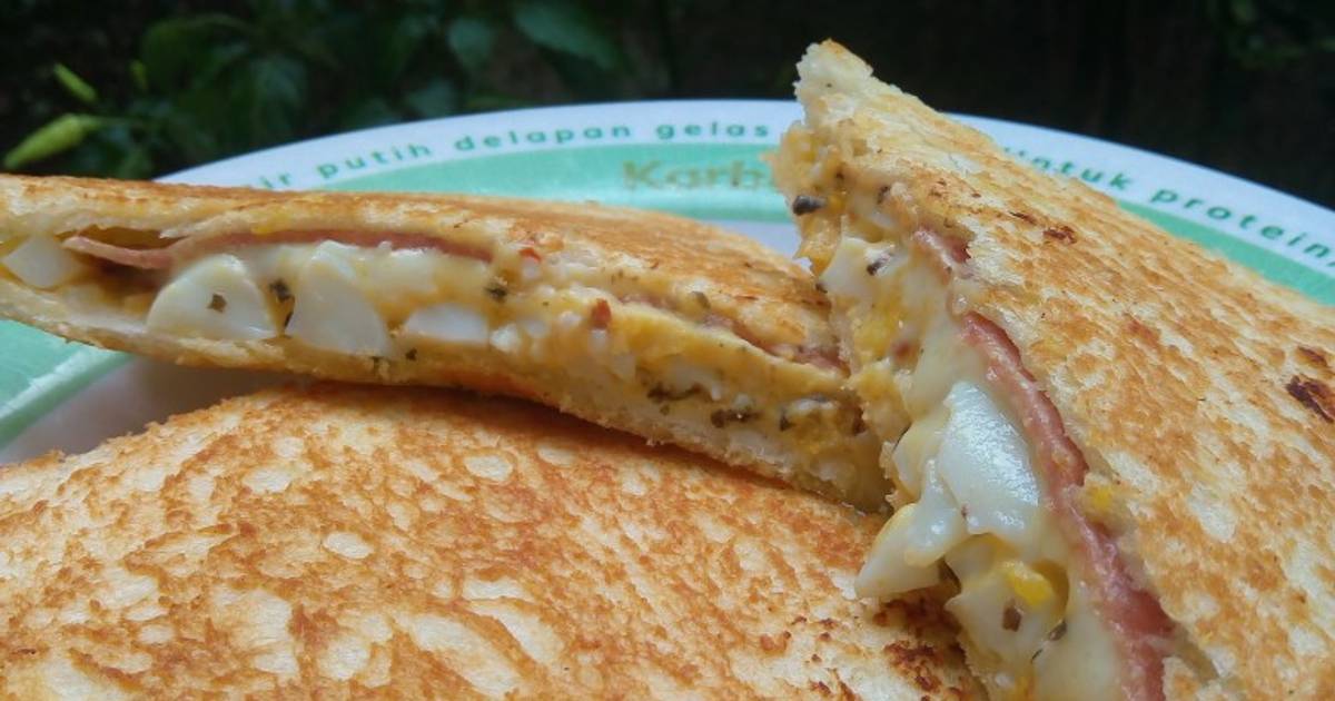 Resep Egg Mayo Cheese Toast oleh Ayla - Cookpad