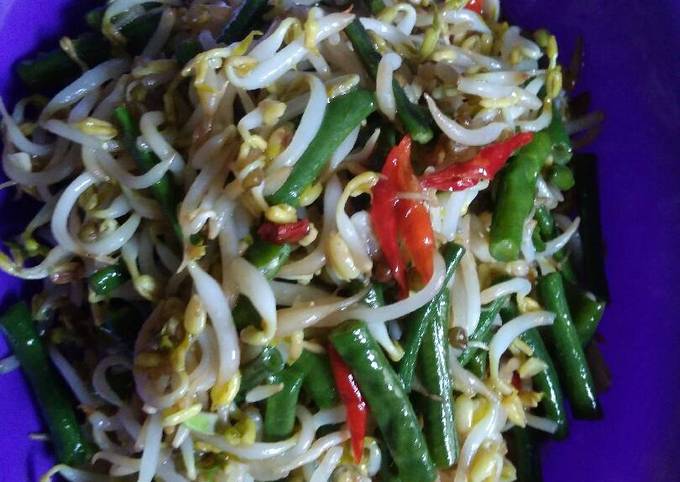 Resep Oseng toge+kacang panjang simple no ribet oleh Bunda Windi ...